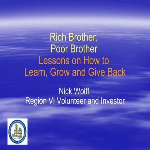 Rich brother poor_brother_national_convention_ | PPT