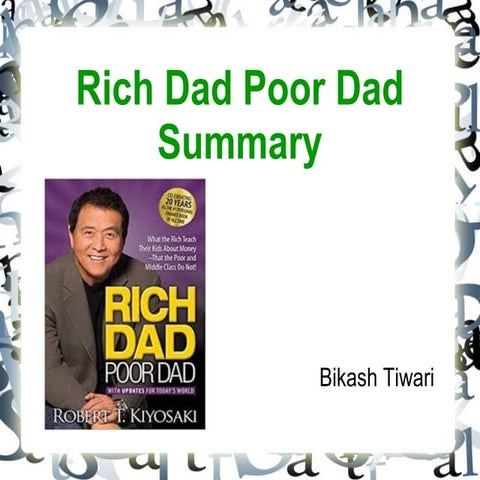 Rich Dad Poor Dad Summary | PPT