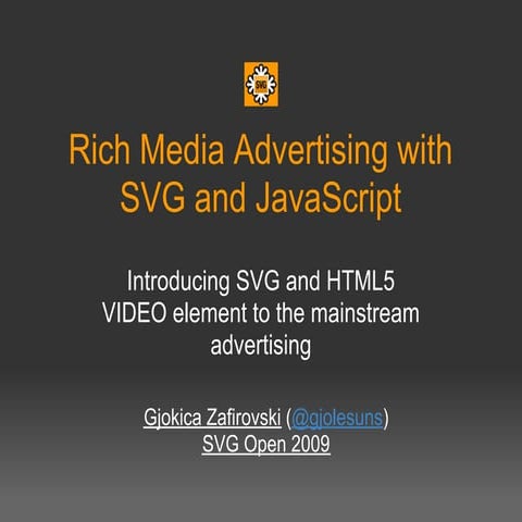 Rich Media Advertising with SVG and JavaScript | PDF