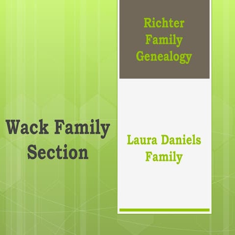 Richter family genealogy | PPTX