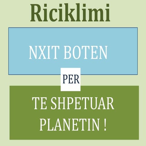 Projekt: Riciklimi | PPTX