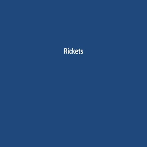 rickets | PPT | Free Download