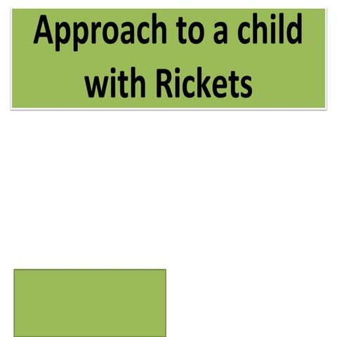 rickets.pptx | Bone and Joint Conditions | Diseases and Conditions