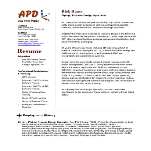 Resume - Rick Haase | PDF