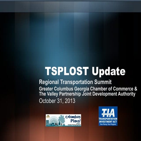 Columbus Consolidated Government T-SPLOST Update | PPT