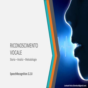 Riconoscimento vocale v1.4 | PPTX
