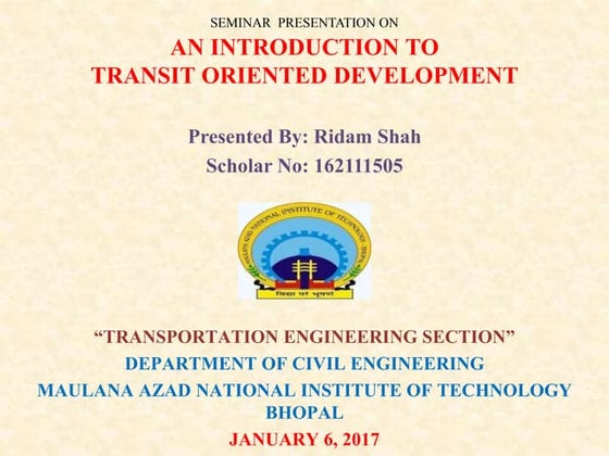 Transit Oriented Development - TOD - Human Settlement Planning - Architecture | PDF