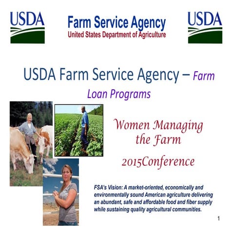 USDA-Farm Service Agency Farm Loan Programs | PDF