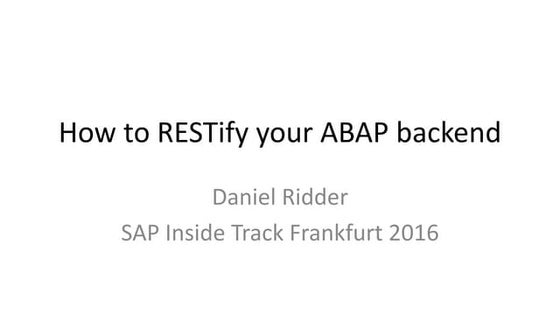 Sitfra 2016 Prozesstracking with SAP Process Observer | PPT