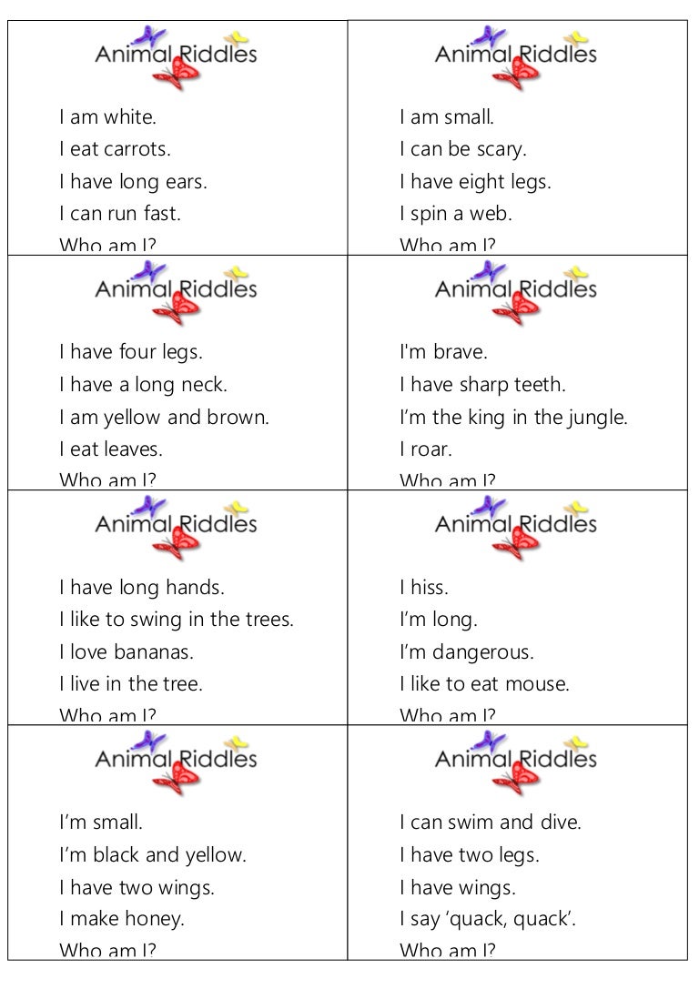 Demonstration Of Riddle Riddle About Jungle Animals Demonstration Of Riddle Riddle About Jungle Animals