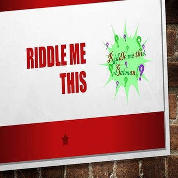 Riddle | PPT