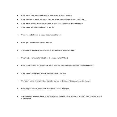 english-riddles-fun-activities-games-icebreakers-warmers-coolers_111425 ...