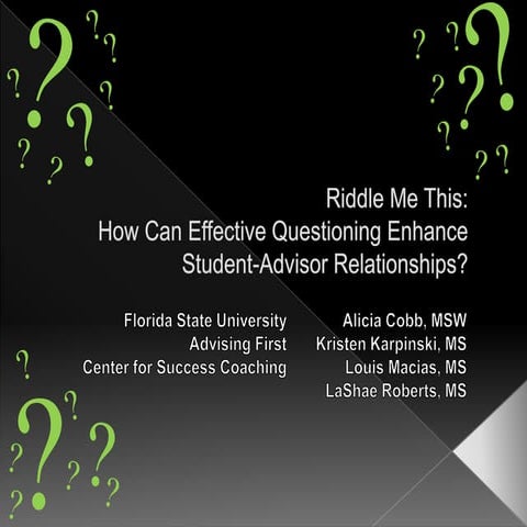 Riddle me this presentation | PPTX
