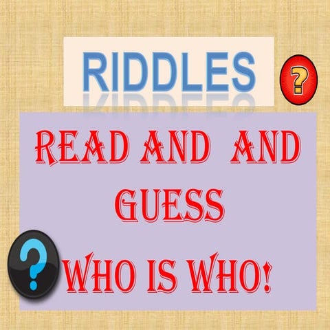 Riddles | PPT