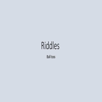 riddles for students guess the answer cooler | PPTX
