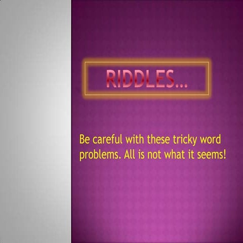 Riddles(57) | PPTX