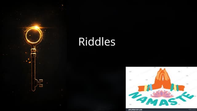 Riddles | PPTX