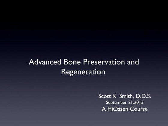 Socket preservation | PPT