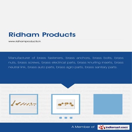 Ridham products | PDF