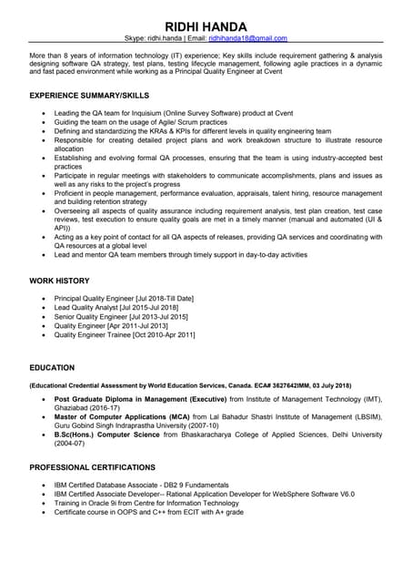 Kanika resume | PDF | Computer Software and Applications | Computing