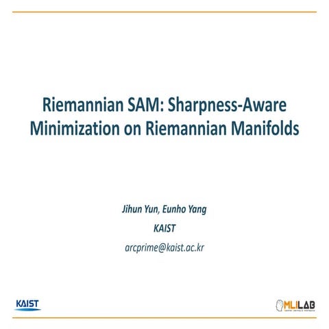 J. Yun, NeurIPS 2023, MLILAB, KAISTAI | PPT