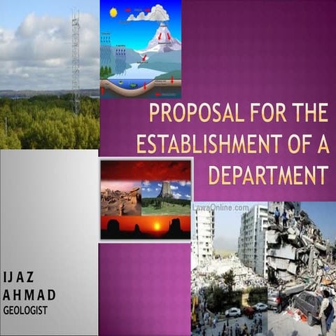 Proposal for Geological and Meteorological Sciences | PPT