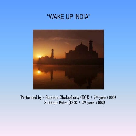 Wake up India | PPT