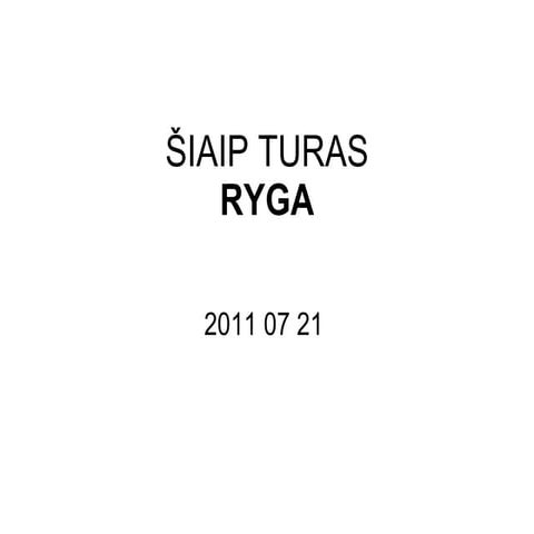 Riga | PPT