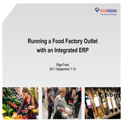Running a Food Factory Outlet with an Integrated ERP | PDF