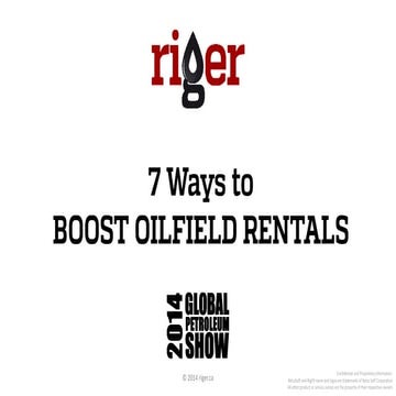 7 Ways to Boost Oilfield Rentals | PDF