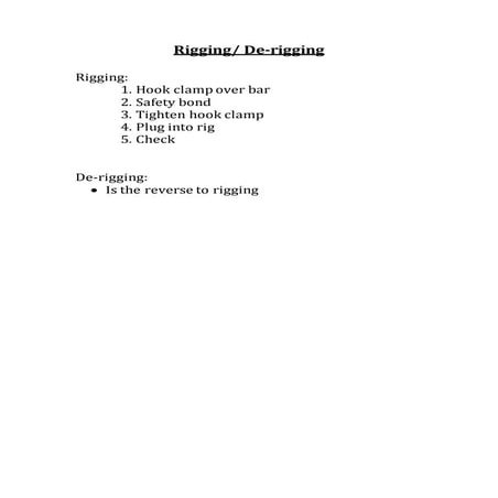 Rigging | DOCX