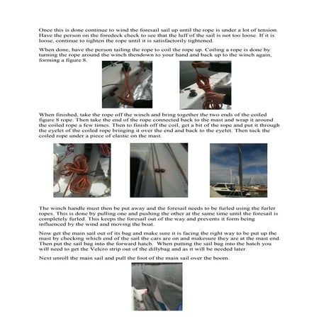 Rigging and derigging a keel boat instruaction assingment | DOCX