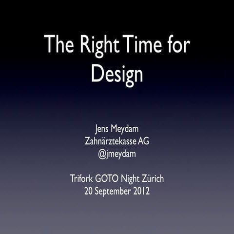 Right time-for-design-120918 | PDF