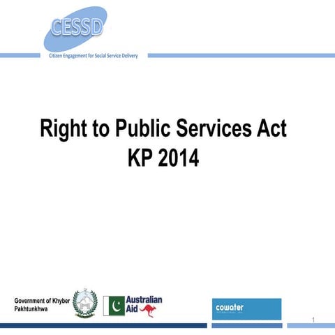 KP Right to Public Services Act 2014 | PPT