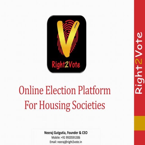 Right2Vote ONLINE HOUSING SOCIETY ELECTION | PDF