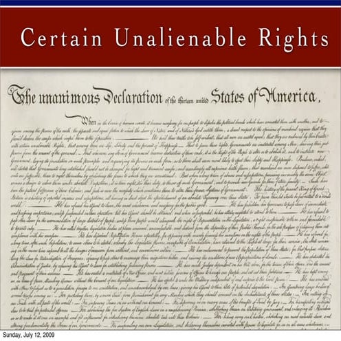 Certain Unalienable Rights | PPT