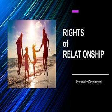rights of relationship - personality development | PPTX