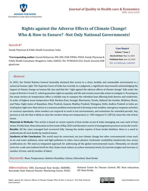 HEAT AND COLD WAVES in India | PPTX