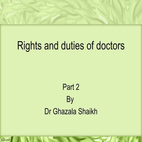 Medico-legal cases | PPTX