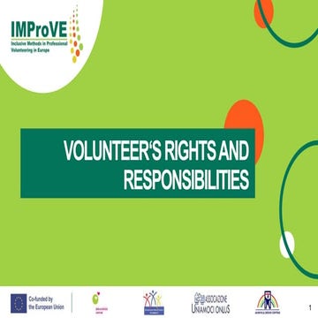 Volunteer's rights and responsibilities | PPTX