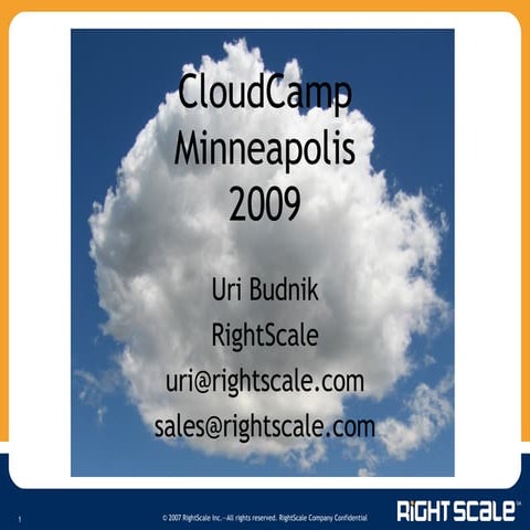 RightScale Minneapolis Lightning Talk | PPT | Cloud Computing | Internet
