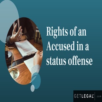 Rights of an accused in a status offense | PDF