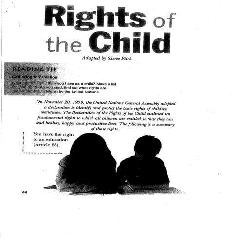Rights of the child | PDF