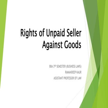 Rights of Unpaid Seller Against Goods.pptx