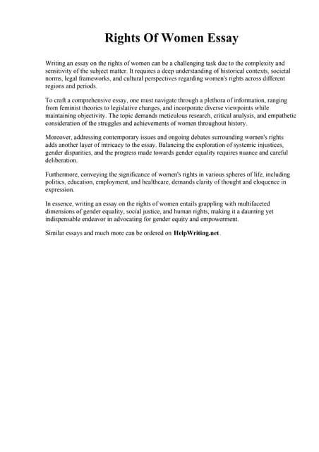Essay About Women Rights.pdf