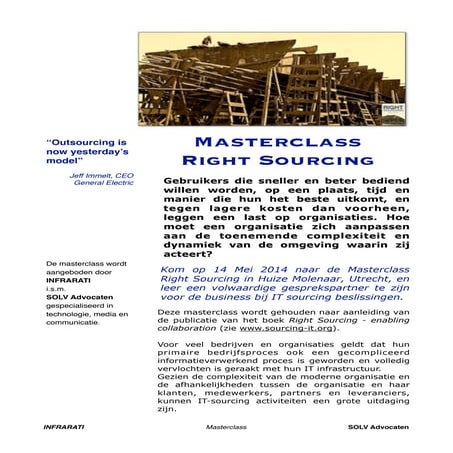 Masterclass Right Sourcing flyer | PDF