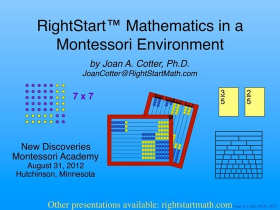 Enriching Montessori Math with Visualization | PDF