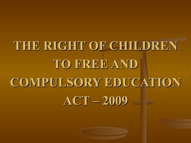 Right to Education | PPTX
