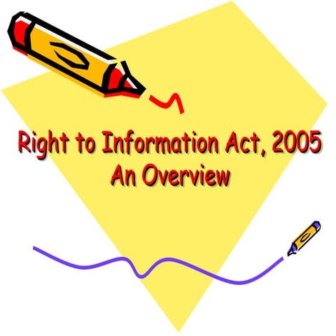 Right to information act, PEOPLE KNOWLEDGE.ppt