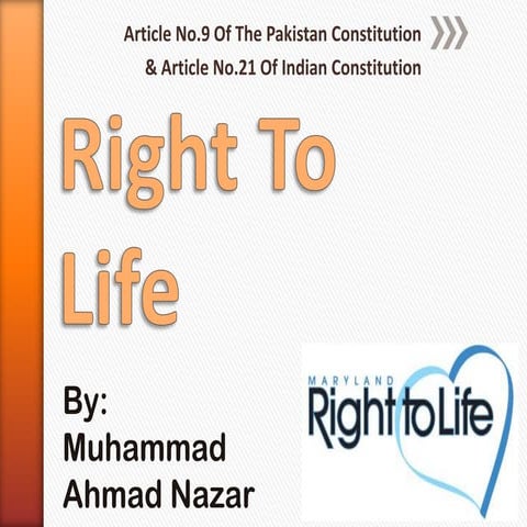 Right to life | PPTX